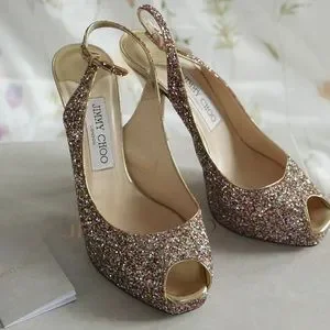 Jimmy Choo | Shoes | Jimmy Choo Peep Toe Multicolor Glitter Heels ...